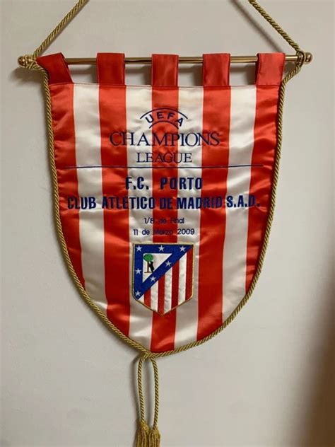 BANDERIN ATLÉTICO DE madrid match worn vs fc porto champions league