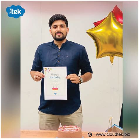 Celebrating Colleague Mohsin Ali Hashmis Birthday Cloudtek Posted On