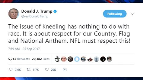 President Trump Tweets Reaction To Nfl Players Protest Fox 5 Atlanta