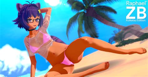 Koikatsu Gacha Life Bex Wearing Swimsuit Raphaelzbのイラスト Pixiv