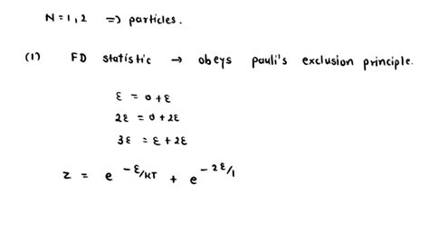 Solved A System Consists Of N Identical Particles In Equilibrium At