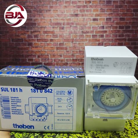 Jual Timer Analog Theben SUL181H Switch Switcher 24 Jam H Panel Lampu