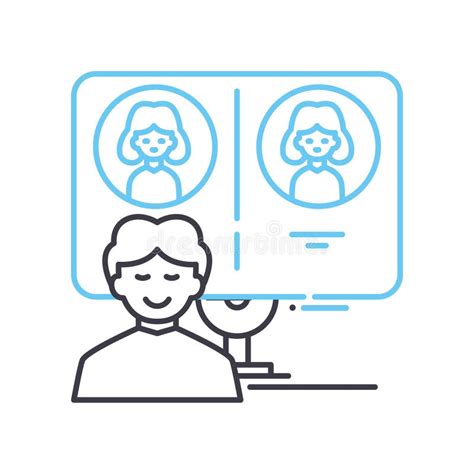 Learning Room Line Icon Outline Symbol Vector Illustration Concept