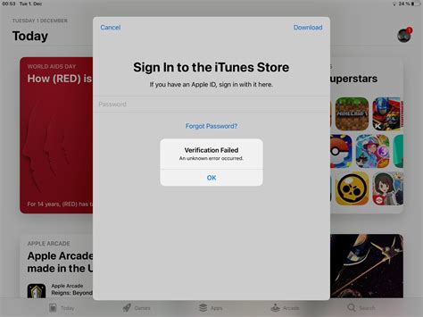 Could Not Sign In App Store Authentication Failed Could Not Sign In App Store Authentication