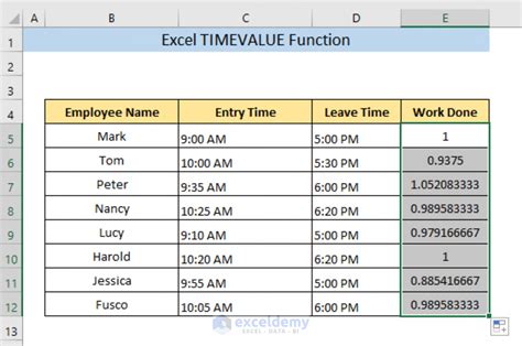 How To Use TIMEVALUE Function In Excel 4 Examples ExcelDemy