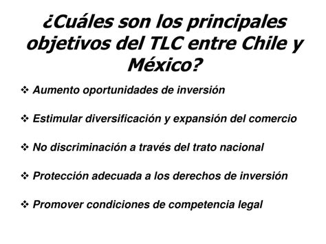 PPT Tratado de Libre Comercio Chile México PowerPoint Presentation