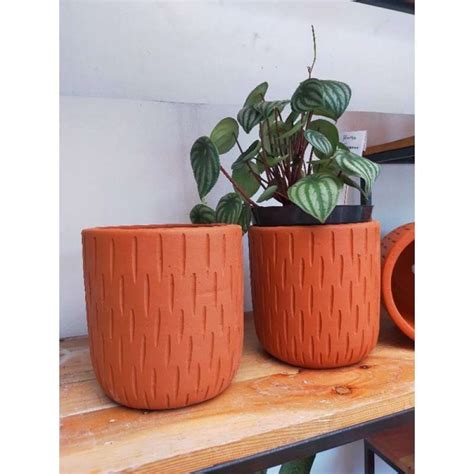 Jual Pot Tanah Liat Premium Pot Gerabah Diameter 20cm Terracota