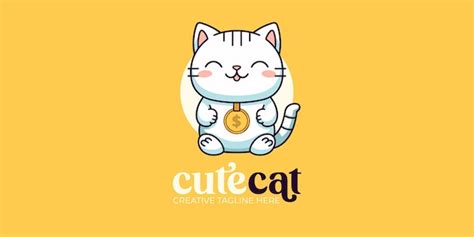 Premium Vector Maneki Neko Coin Cat Perfect Vector For Logo Icon And Poster Designs