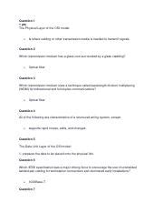 Question 20 Lin is designing an Ethernet network Which network design feature | Course Hero