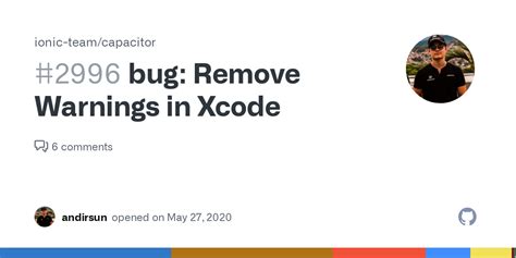 Bug Remove Warnings In Xcode · Issue 2996 · Ionic Teamcapacitor · Github