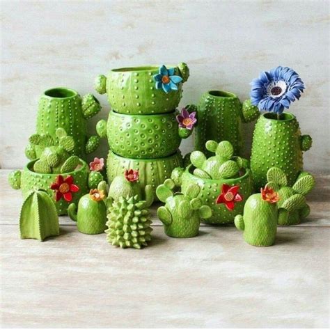 Dazzling Yet Beautiful Diy Cactus Pots That Everyone Can Make 22 Arte