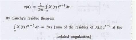 Inverse Z Transform Methods