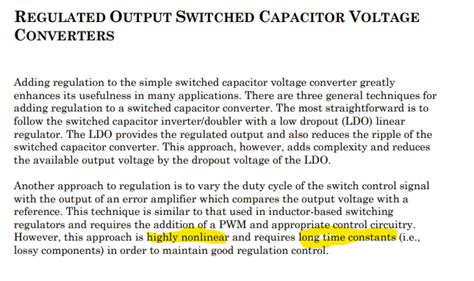 Regulating Switched Cap Dc Dc Rchipdesign