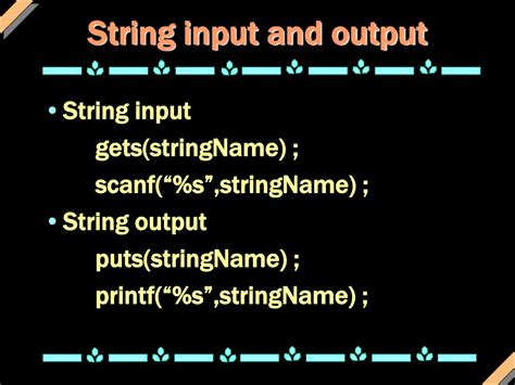 Ppt Mastering C Data Input And Output Printing Data With Printf