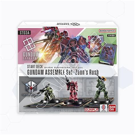Gundam Card Game Starter Deck Gundam Assemble Set Zeons Rush Gundam