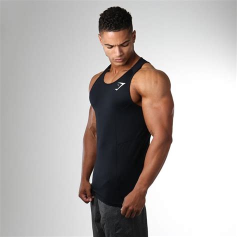 Gymshark Dry Element Tank Top Black Mens Gym Fashion Gym Men Gym