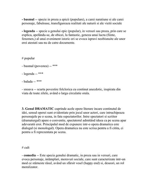 Genuri Literare Doc