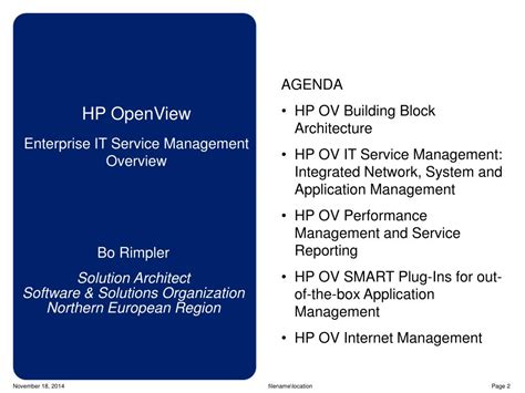 Ppt Hp Openview Enterprise It Service Management Overview Powerpoint Presentation Id6776945