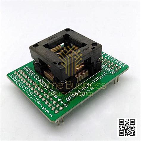 Jual Adapter Jepitan Socket Soket IC Bios TQFP64 LQFP64 QFP64 0 5 To DIP Shopee Indonesia