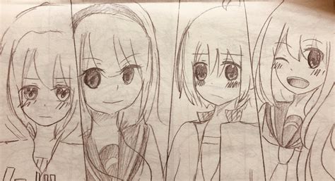 「ちなみにこれは中学の時に描いた絵 と高校の時の絵 」鈴奈いりこの漫画