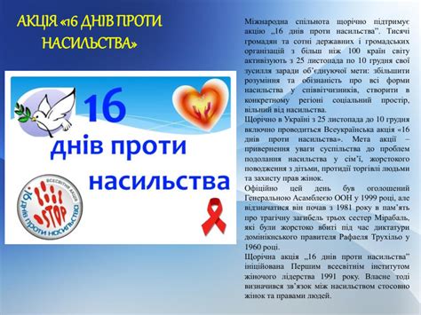 Презентація Акція 16 днів проти насилля