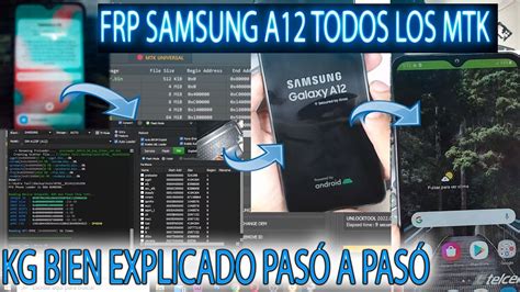 Kg Locked Samsung A12 Funcional Para Los Samsung Mtk Con Test Point Con