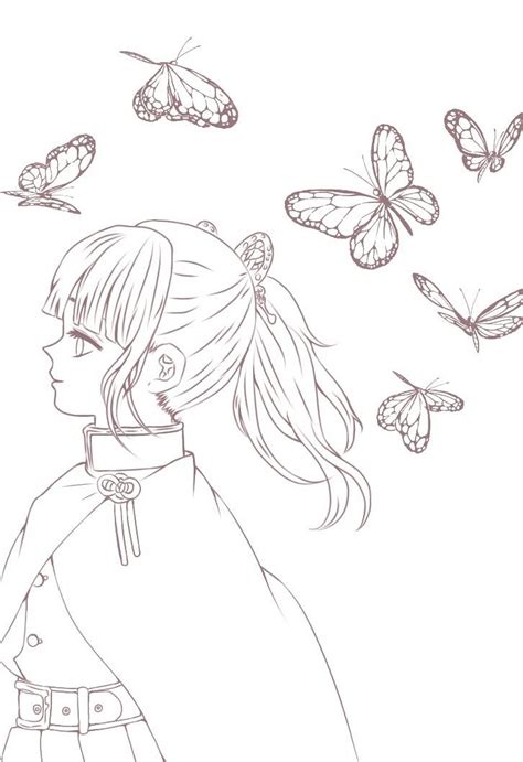 Kanao Lineart Em Desenho De Anime Anime Desenho