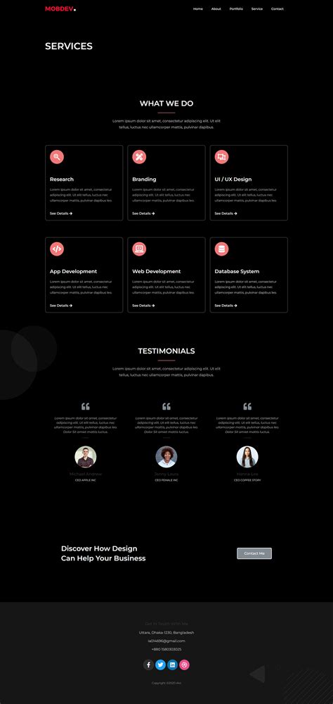 Protfolio Website By WordPress On Behance
