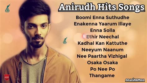 Anirudh Songs Tamil Hits Jukebox Anirudh Melodies Anirudh
