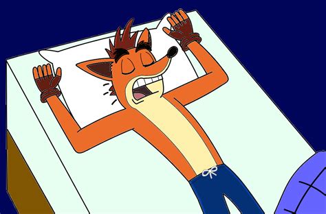 Crash Bandicoot Is Sleeping By Princesspuccadominyo On Deviantart