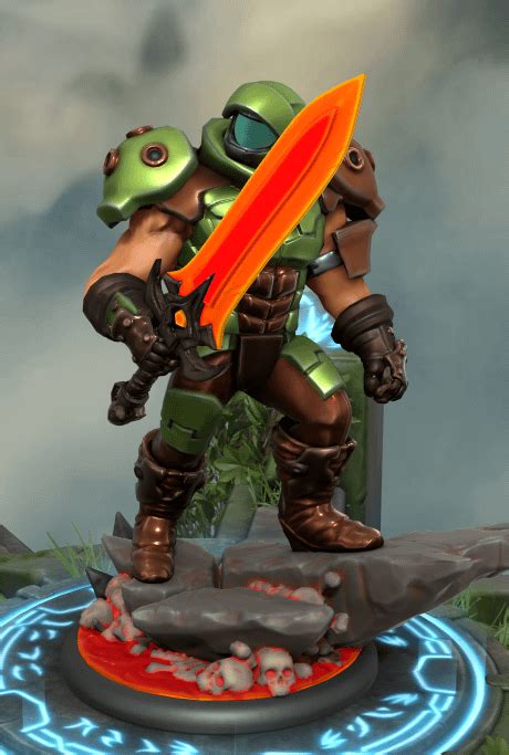 Made Doom Slayer In Hero Forge D Rdoom