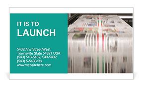 High Speed Offset Printing Press With Long Paper Roll Running Over Rollers Business Card