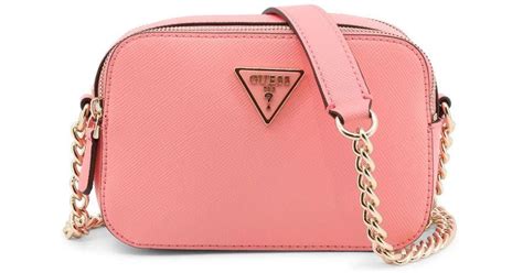 Guess Noelle Crossbody Bag In Pink Lyst