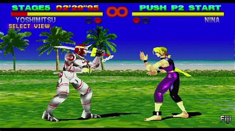 Tekken 1 Yoshimitsu Arcade Mode Ps1 Youtube