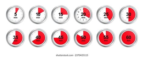 Timer Clock Stopwatch Isolated Set Icons Stock Vector Royalty Free 2370425115 Shutterstock