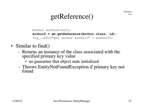 ppt java persistence entitymanager powerpoint presentation free