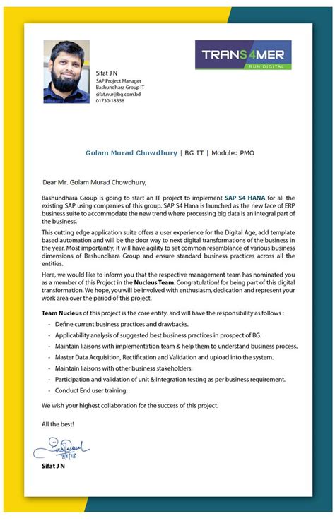 Golam Murad Chowdhury Cspo Csm Prince 2 Itil Cdcp On Linkedin Saps4hana Bgit 14 Comments