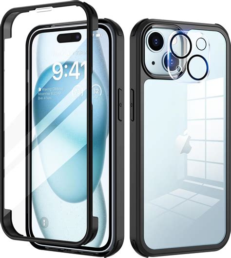 Jetech 5 In 1 Matte Hülle Für Iphone 15 61 Zoll Mit 2 Stück Jeweils
