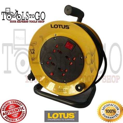 ttg lotus cable reel extension wheel outlet awg 16 25m ltex25cr lazada ph