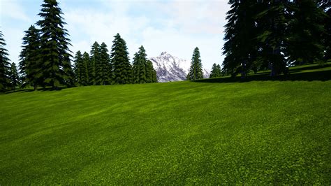 在材质创建的grass Fields Materials 虚幻引擎商城