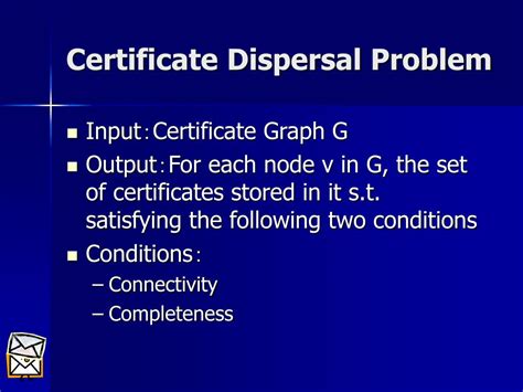 Ppt An Optimal Certificate Dispersal Algorithm For Mobile Ad Hoc Networks Powerpoint