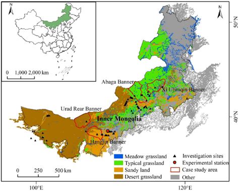 Location Of The Study Area And Land Cover Types Download Scientific