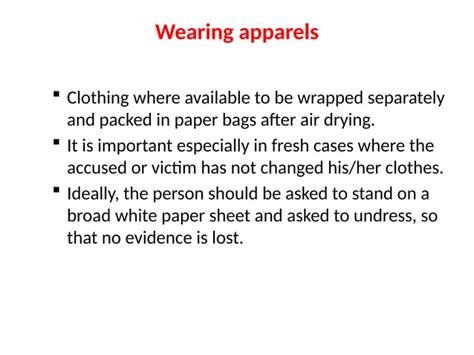 Collection Of Samples Examination Of Sexual Assault Survivorspptx