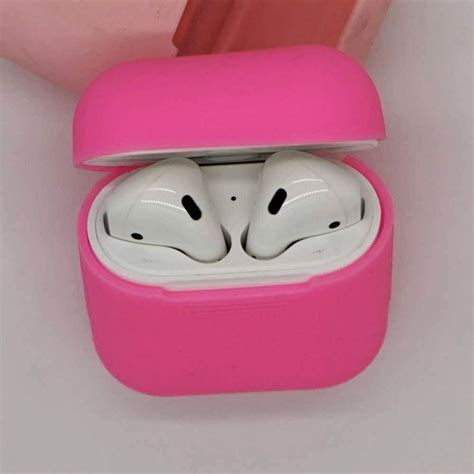 Airpods Coque De Protection Silicone Rose