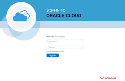 Oracle Cloud Solutions News New Login Page