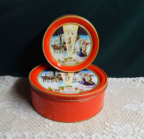 Deluxe Nesting Tins Set Of 2 Collin Street Bakery Fruitcake Tins