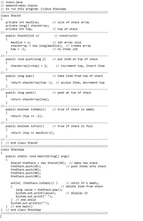 Solved I Am Confused On How To Build A Stack With A List I Chegg