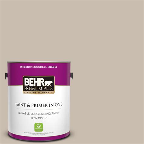 BEHR PREMIUM PLUS 1 Gal PPU5 13 Creamy Mushroom Eggshell Enamel Low