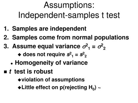 Ppt Comparing Means Independent Samples T Test Powerpoint