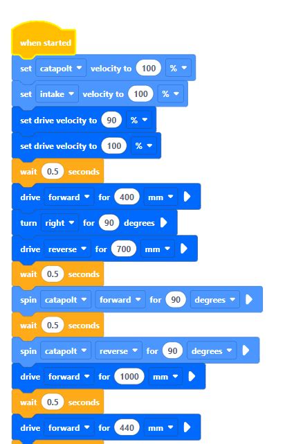 Trouble With Rapid Relay Autonomous Code VEX IQ General Discussion VEX Forum